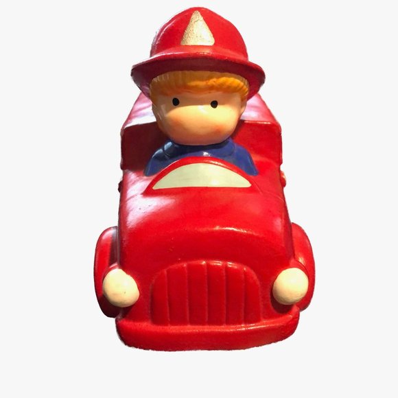 Joan Walsh Anglund | Toys | Fireman In Red Fire Truck Bank Joan Walsh ...